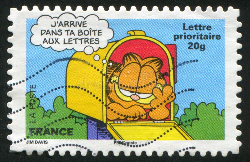 Garfield editorial image. Image of philately, cover - 232483660