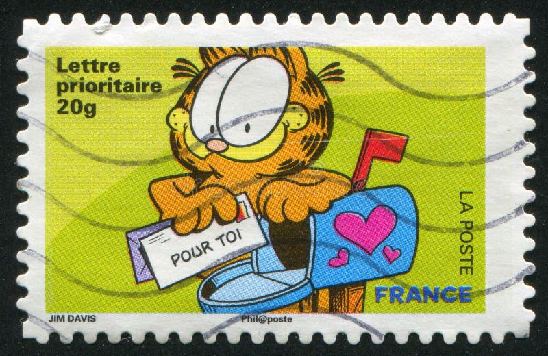 Garfield editorial stock image. Image of postage, comics - 232483664