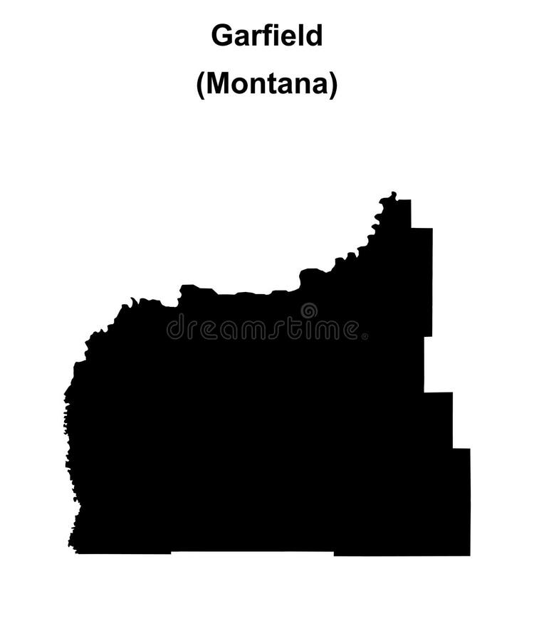 Garfield outline map stock vector. Illustration of border - 357458690