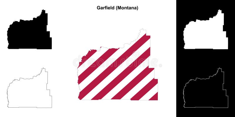 Garfield outline map stock vector. Illustration of garfield - 323993280