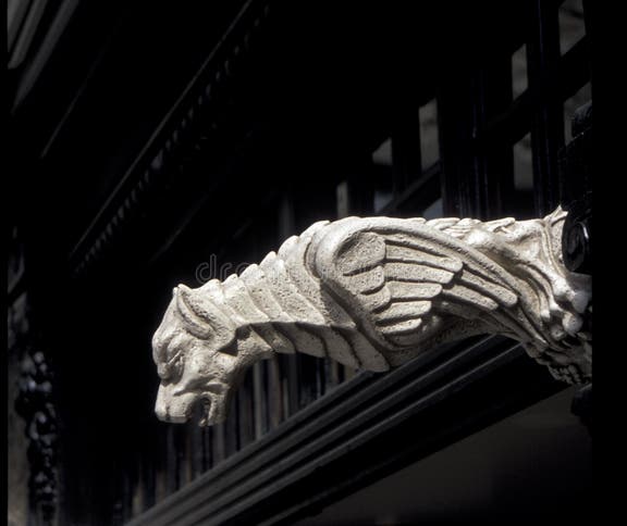 Gargoyle stock image. Image of religion, carved, repair - 3281899