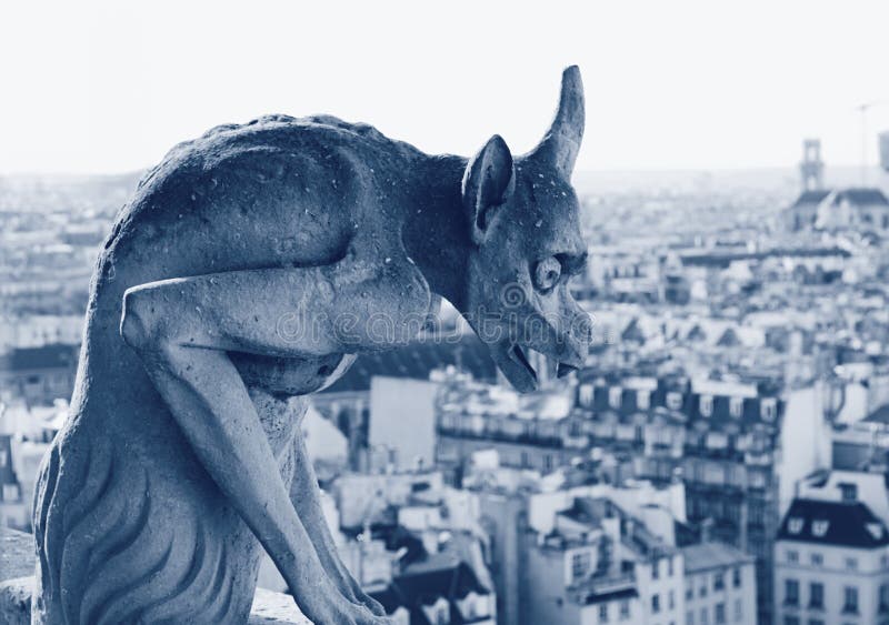 Gargoyle stock photo. Image of monster, skyline, religion - 3551494