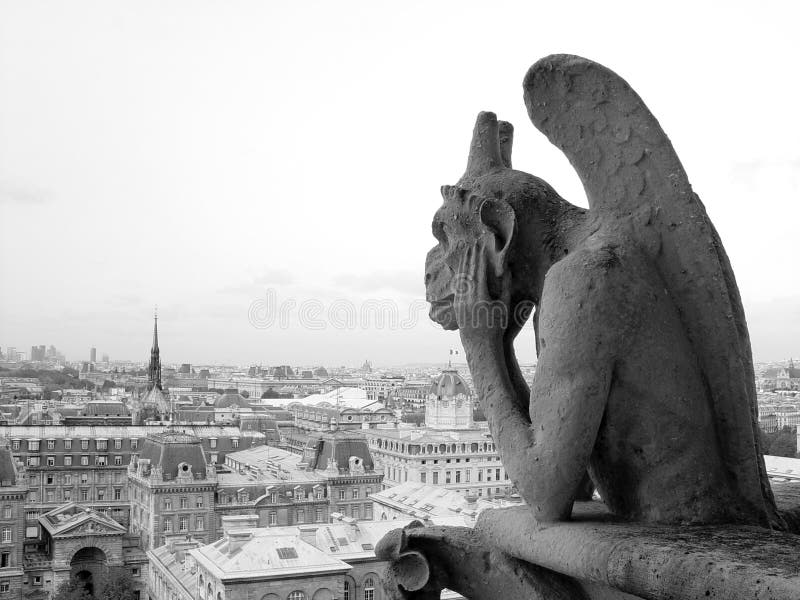 Gargoyle stock image. Image of gargoyle, city, statue - 9265157