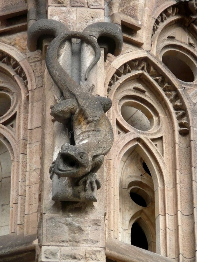 Gargoyle stock photo. Image of decoration, cathedral, gothic - 9744924