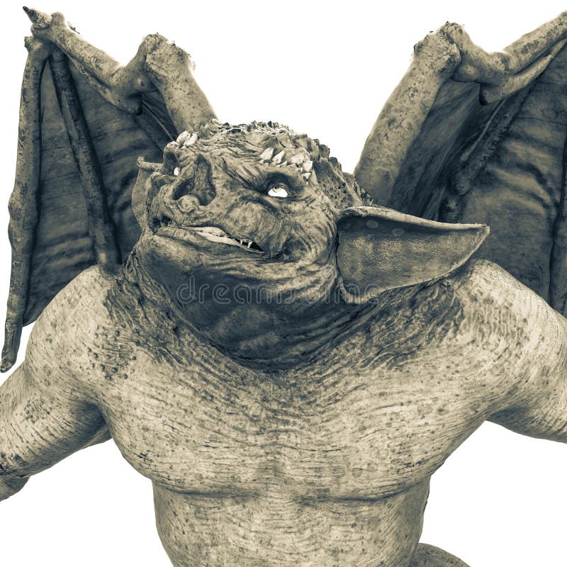 Big gargoyle stock image. Image of devil, city, fairy - 24578187