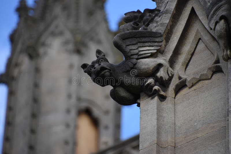 Gargoyle on church stock photo. Image of redcliffe, gargoyle - 67258730