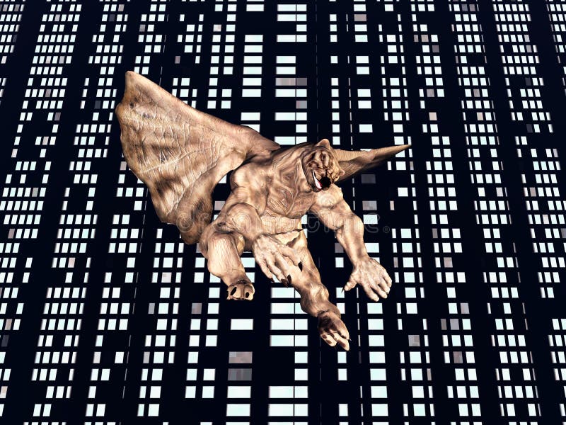 Gargoyle stock illustration. Illustration of creature - 31684410