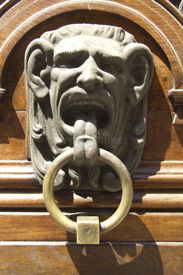 Gargoyle door knocker stock photo. Image of functional - 11644204