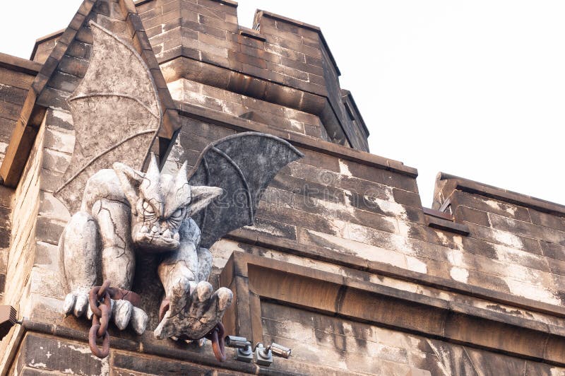 Gargoyle Eastern State Penitentiary Stock Image - Image of tourism ...
