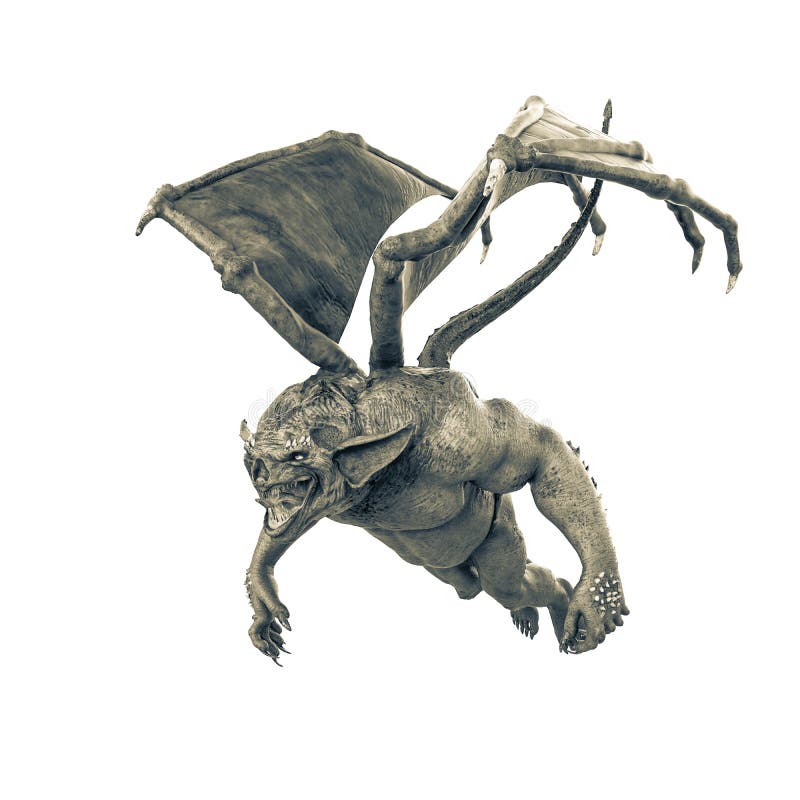 Big gargoyle stock image. Image of devil, city, fairy - 24578187