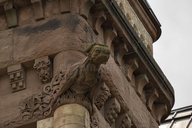 Gargoyle stock image. Image of concrete, gargoyle, face - 120811481