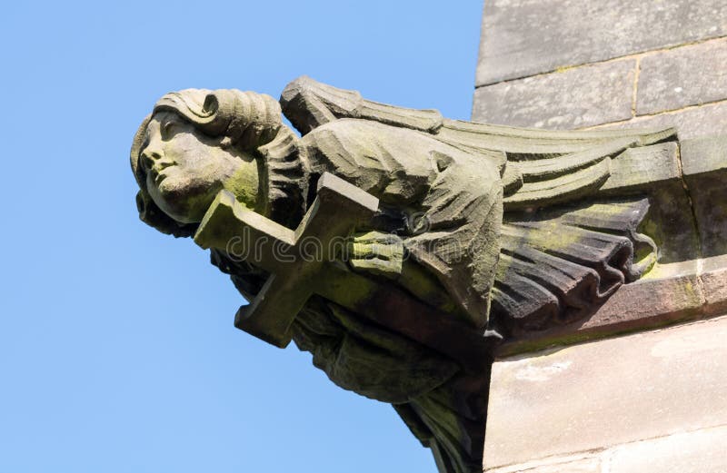 Gargoyle stock photo. Image of church, stone, town, carving - 109185802