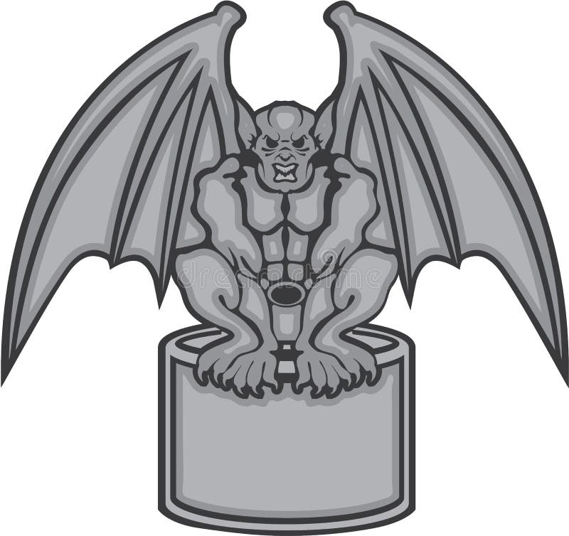 Gargoyle vector stock vector. Illustration of guarding - 49274561