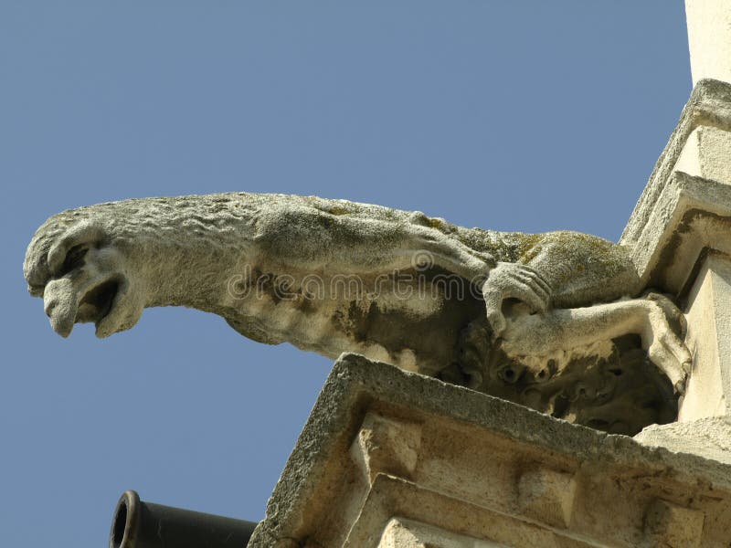 Gargoyle obscene stock photo. Image of burgundy, gislebert - 36239798