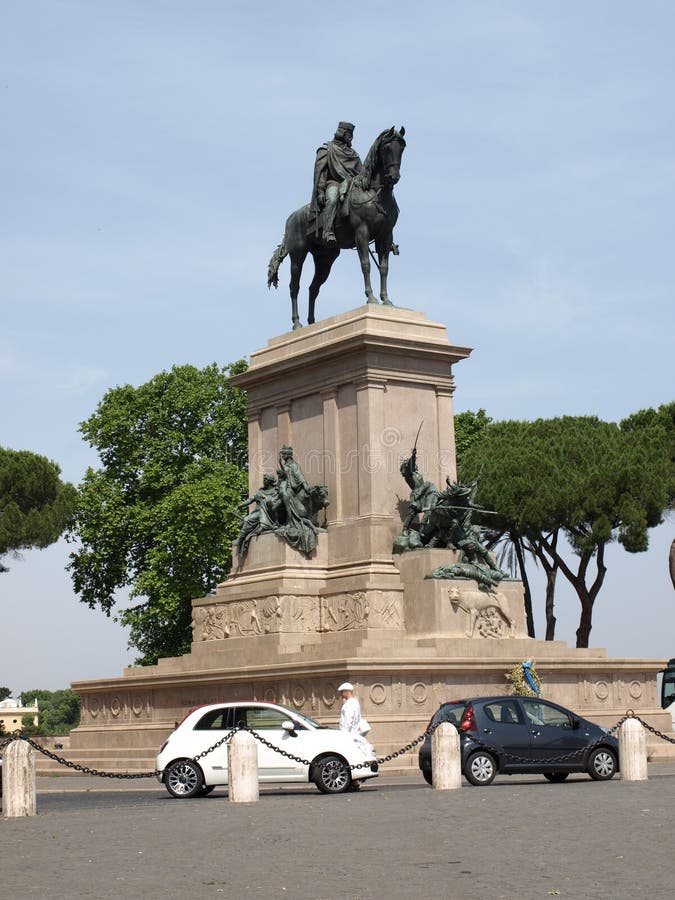 Garibaldi Monument on Janiculum Hill in Rome Editorial Stock Photo ...