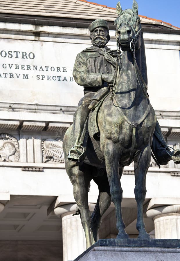 Garibaldi Statue stock photo. Image of italian, architecture - 13882132