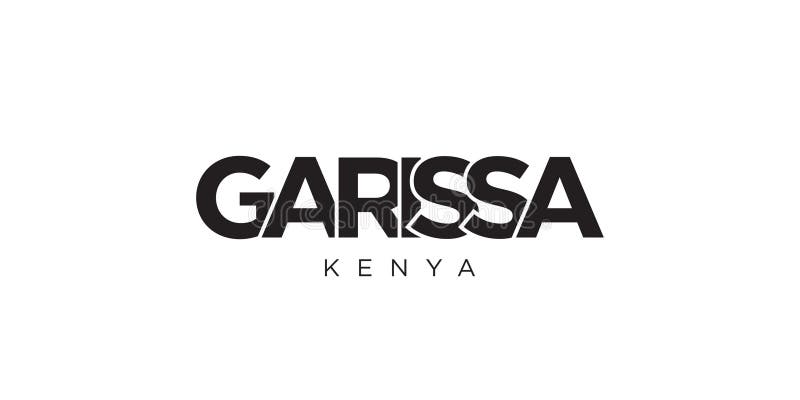 Garissa in the Kenya Emblem. the Design Features a Geometric Style ...