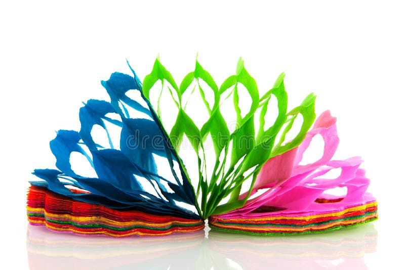 Garland stock photo. Image of isolated, paper, green - 12686810