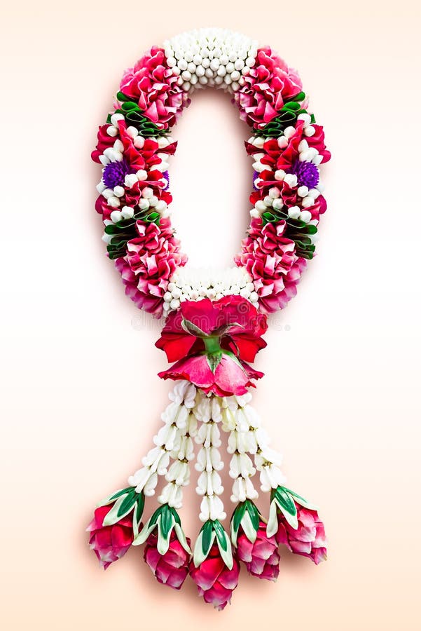 Garland in Ancient Thai Style Stock Image - Image of cluster, clump ...