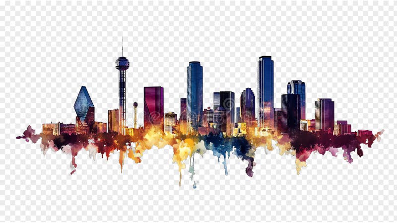 Garland city skyline stock photo. Illustration of design - 341477674