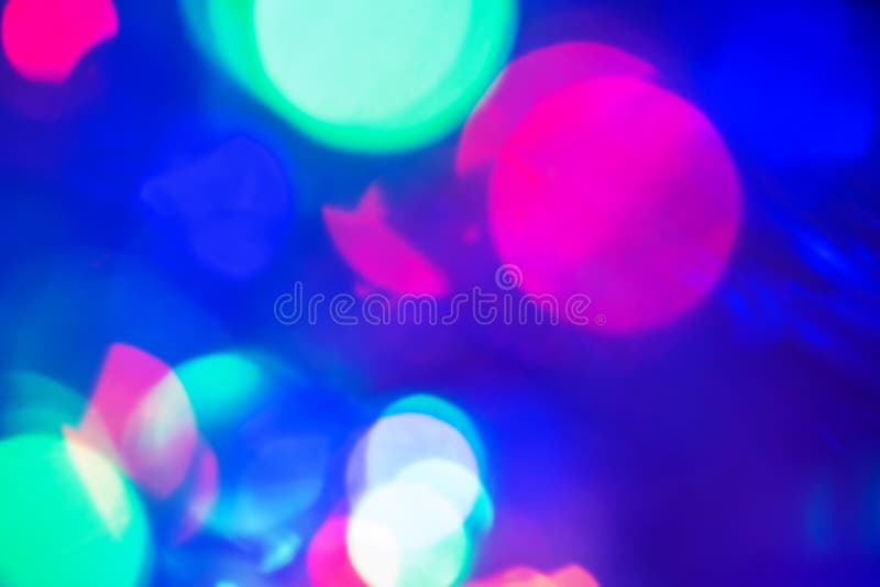 Garland Defocus Light Glare. Defocused Light Dots Abstract Background ...