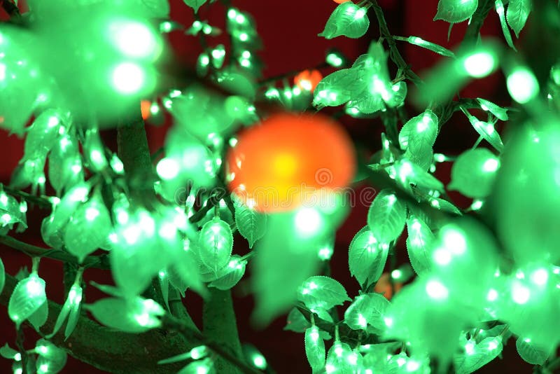 Garland Lights Bokeh Texture Abstract Background Stock Photo - Image of ...