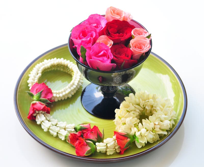 Spa Rose Garland of Thailand Stock Image - Image of beauty, petals ...