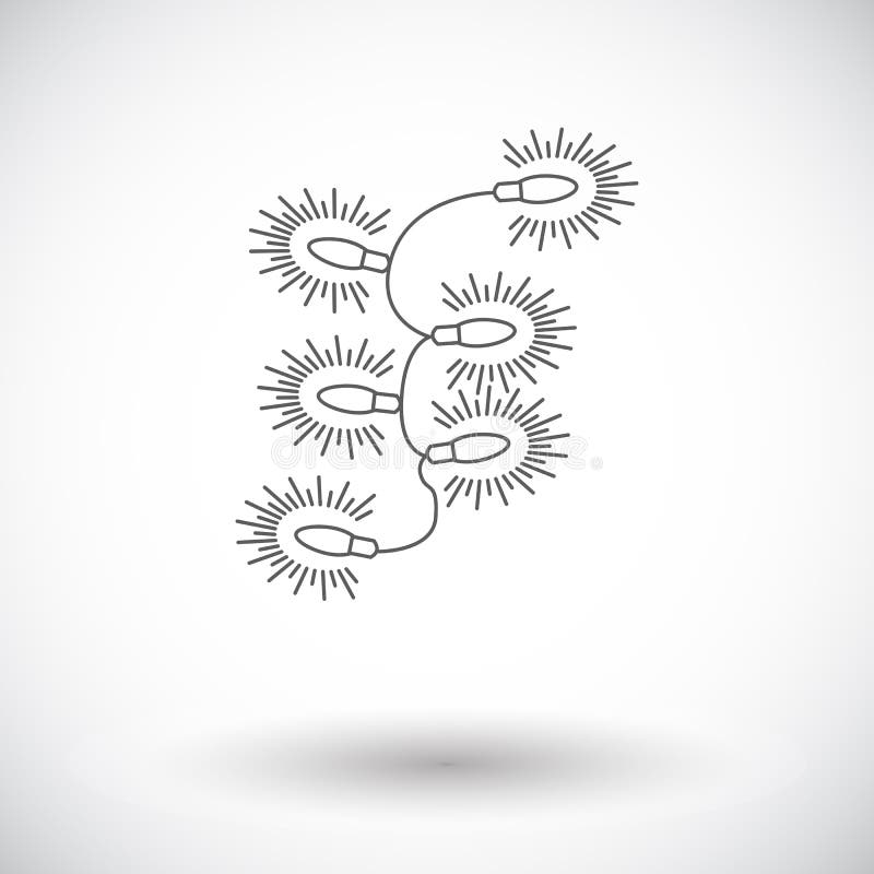 Garland stock vector. Illustration of glowing, garland - 89292015