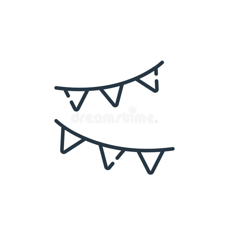 Garlands Icon Vector Isolated on White Background, Garlands Sign , Beer ...