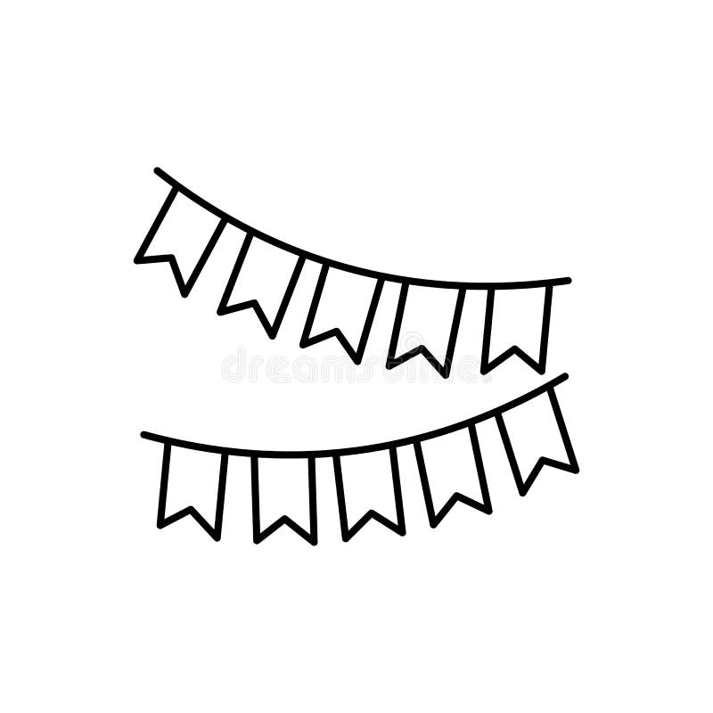 Garlands, Saint Patrick Icon. Simple Line, Outline Vector Elements of ...