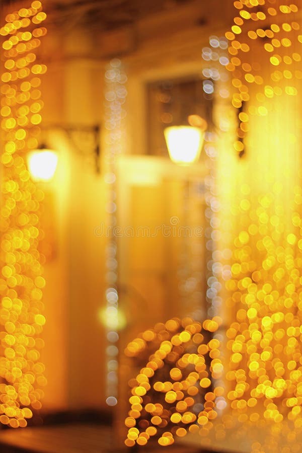 Garlands of Shimmering Night Stock Image - Image of garlands ...