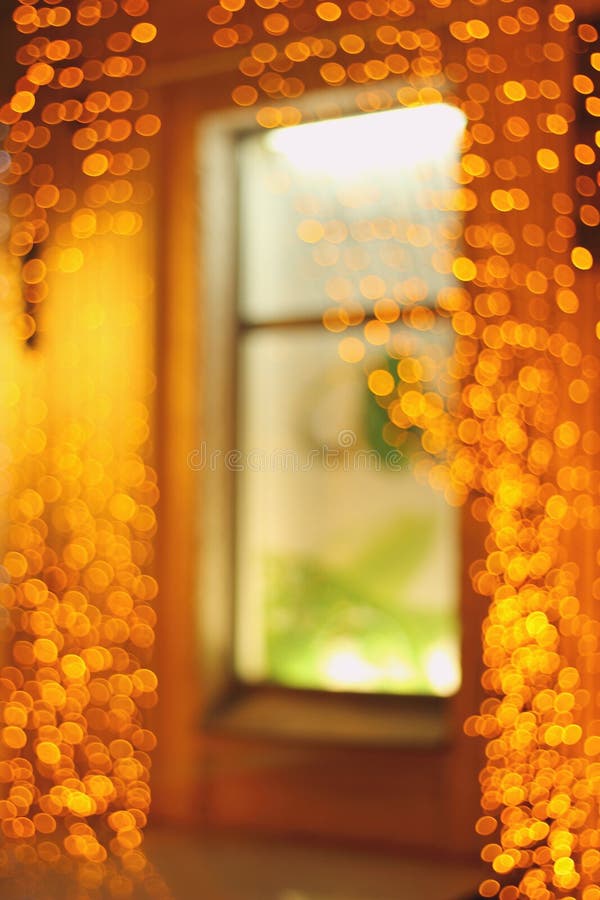 Garlands of Shimmering Night Stock Image - Image of cityscape, garlands ...