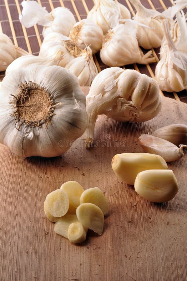 Garlic stock image. Image of herbs, foods, health, kitchen - 10715249