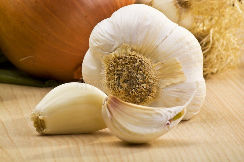Garlic stock photo. Image of breathe, food, diet, pile - 24437792