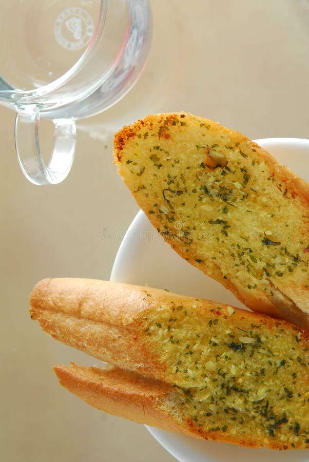 Garlic bread stock image. Image of garlic, entree, bread - 20843759