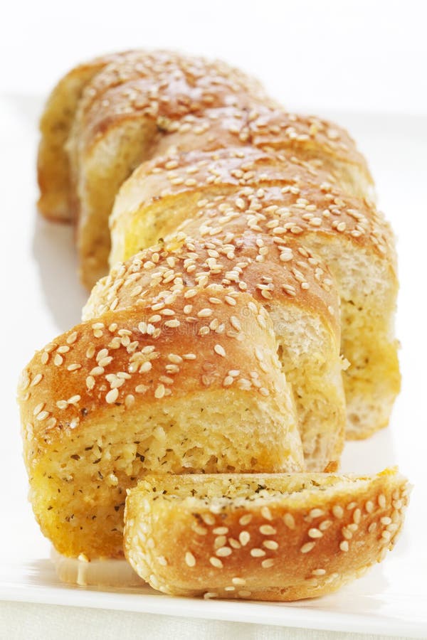 Garlic Bread stock image. Image of garlic, bread, seeds - 25228795