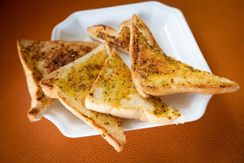 Garlic bread stock photo. Image of herbs, herb, chopped - 161382882