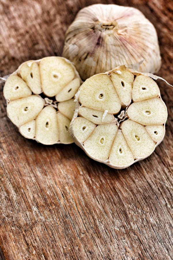 Garlic stock image. Image of onion, board, leaf, garlic - 33293893