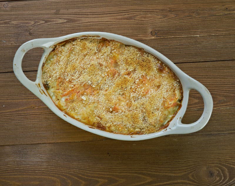 Garlic Cheddar Chicken Bake Stock Photo - Image of scrambled, cheddar ...