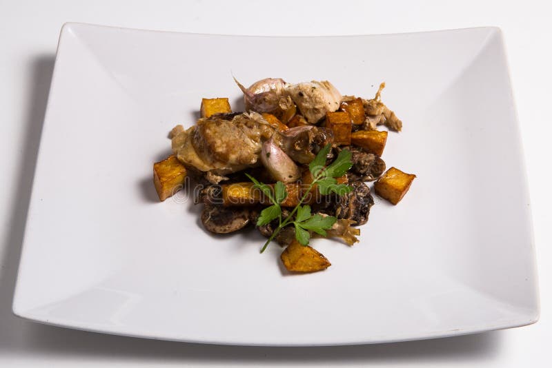 Garlic chicken stock photo. Image of baked, meat, grilled - 176163314