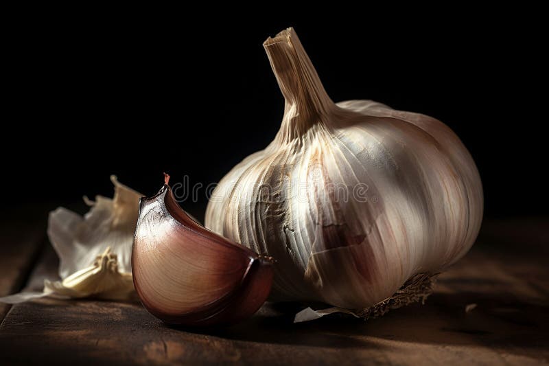 Garlic Close-up. AI Generated Stock Illustration - Illustration of ...