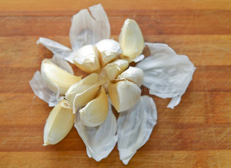 Garlic Cloves and Spices Cooking Stock Photo - Image of vegetable ...