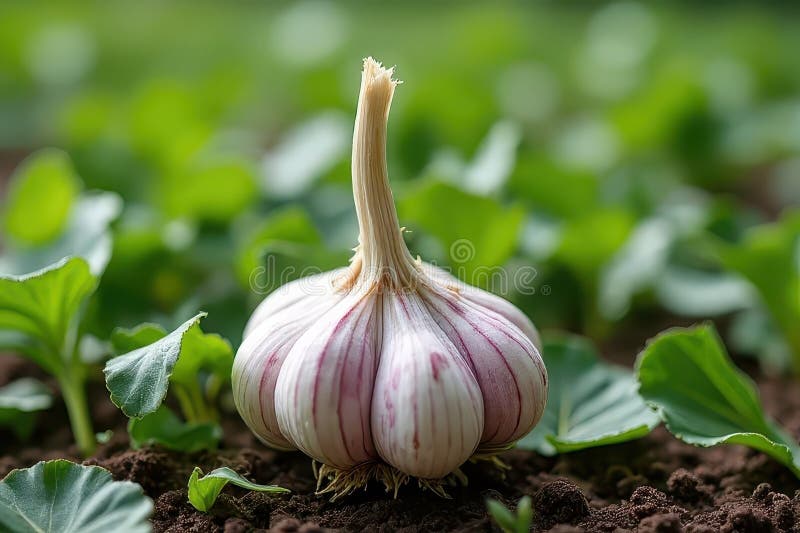 Garlic: Exploring Organic Farming and Cooking Methods Stock ...