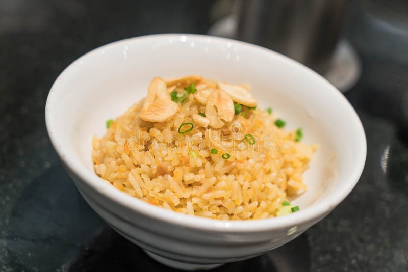 Garlic fried rice stock photo. Image of traditional, vegetables - 94553872