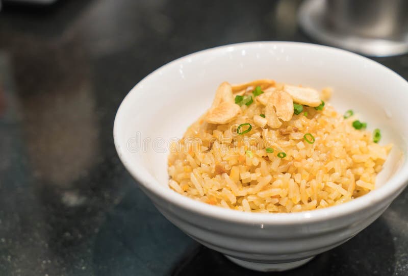 Garlic fried rice stock image. Image of traditional, vegetable - 94854095