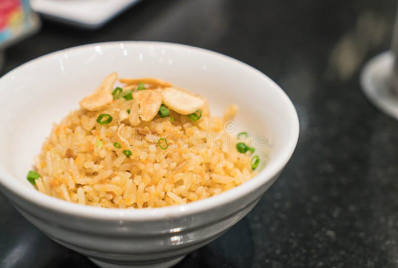 Garlic fried rice stock image. Image of tasty, stir, food - 95436857