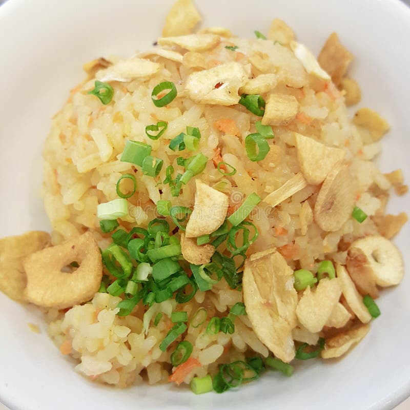 Garlic Fried Rice stock photo. Image of fried, thaifood - 71131512
