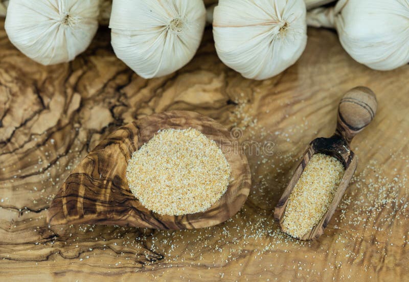 Dried Garlic granules stock image. Image of cuisine - 210406369