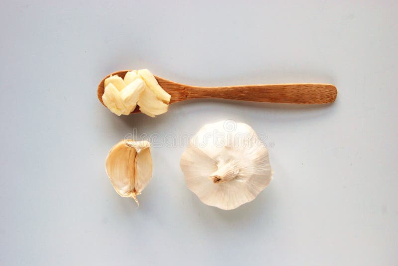 Garlic Has Antibacterial Effect Stock Photo - Image of herbal, garlic ...
