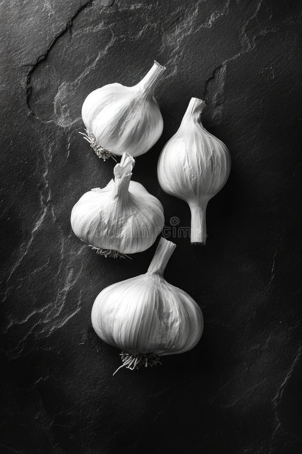 Garlic Heads stock image. Image of grocery, plant, roots - 378075599